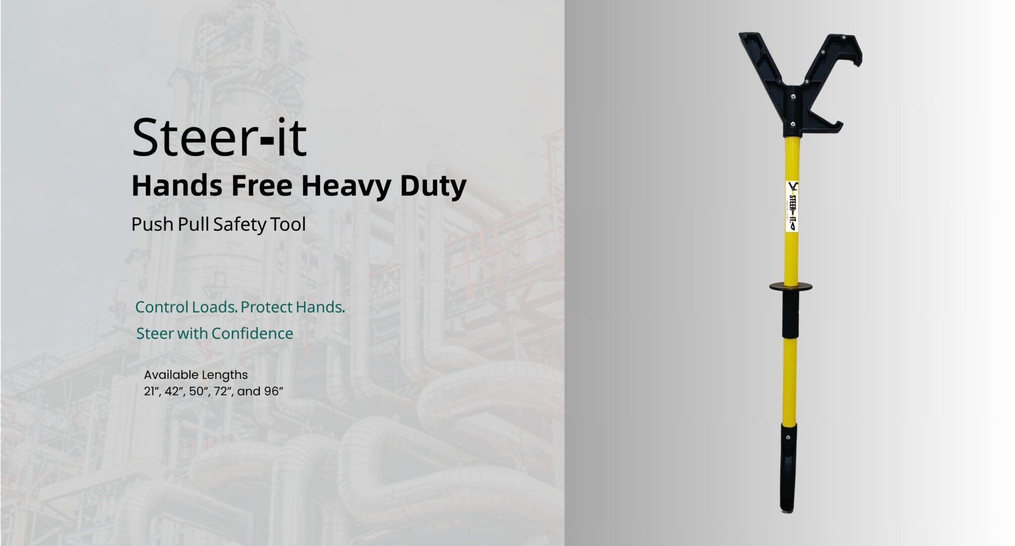Steer-it Hands Free Heavy Duty Push Pull Safety Tool